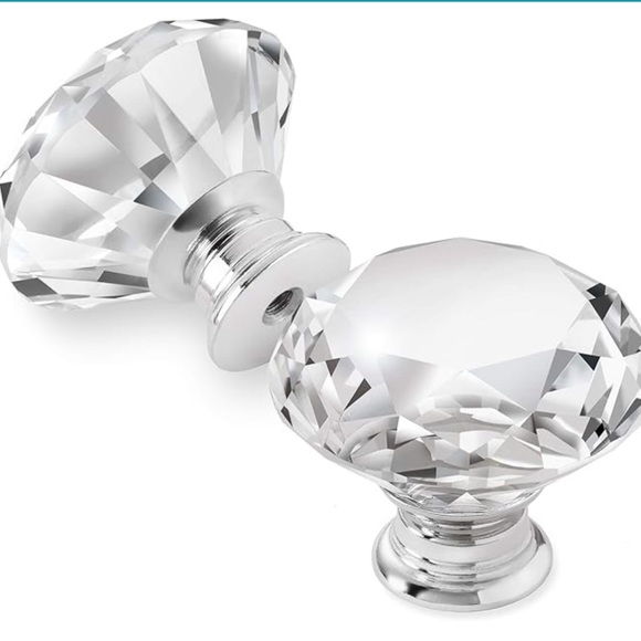 Other | Premium Crystal Glass Cabinet Knobs Pulls Set Of 8 New | Poshmark